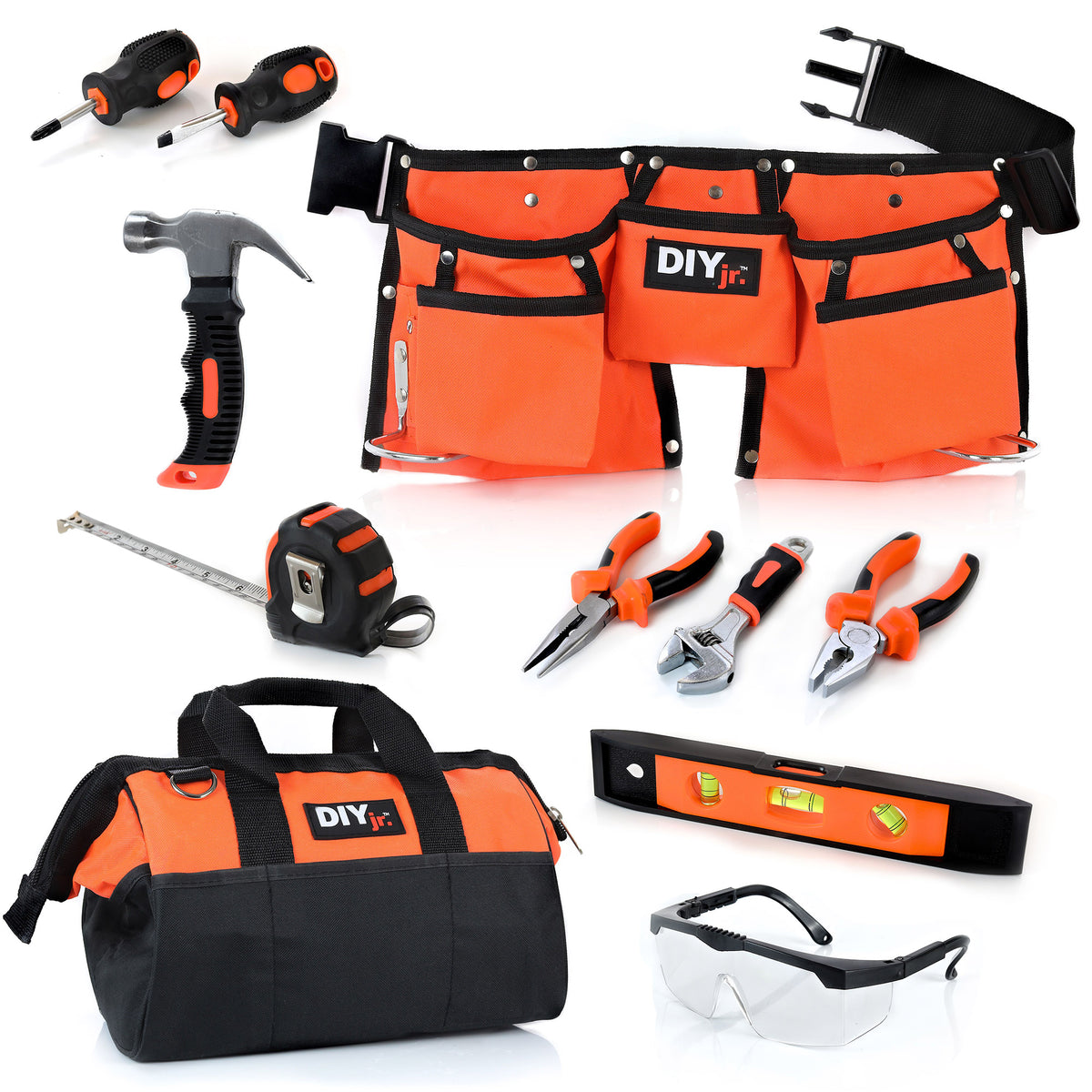 My First Tool Set - Real Tools for Kids - Orange – DIYJr